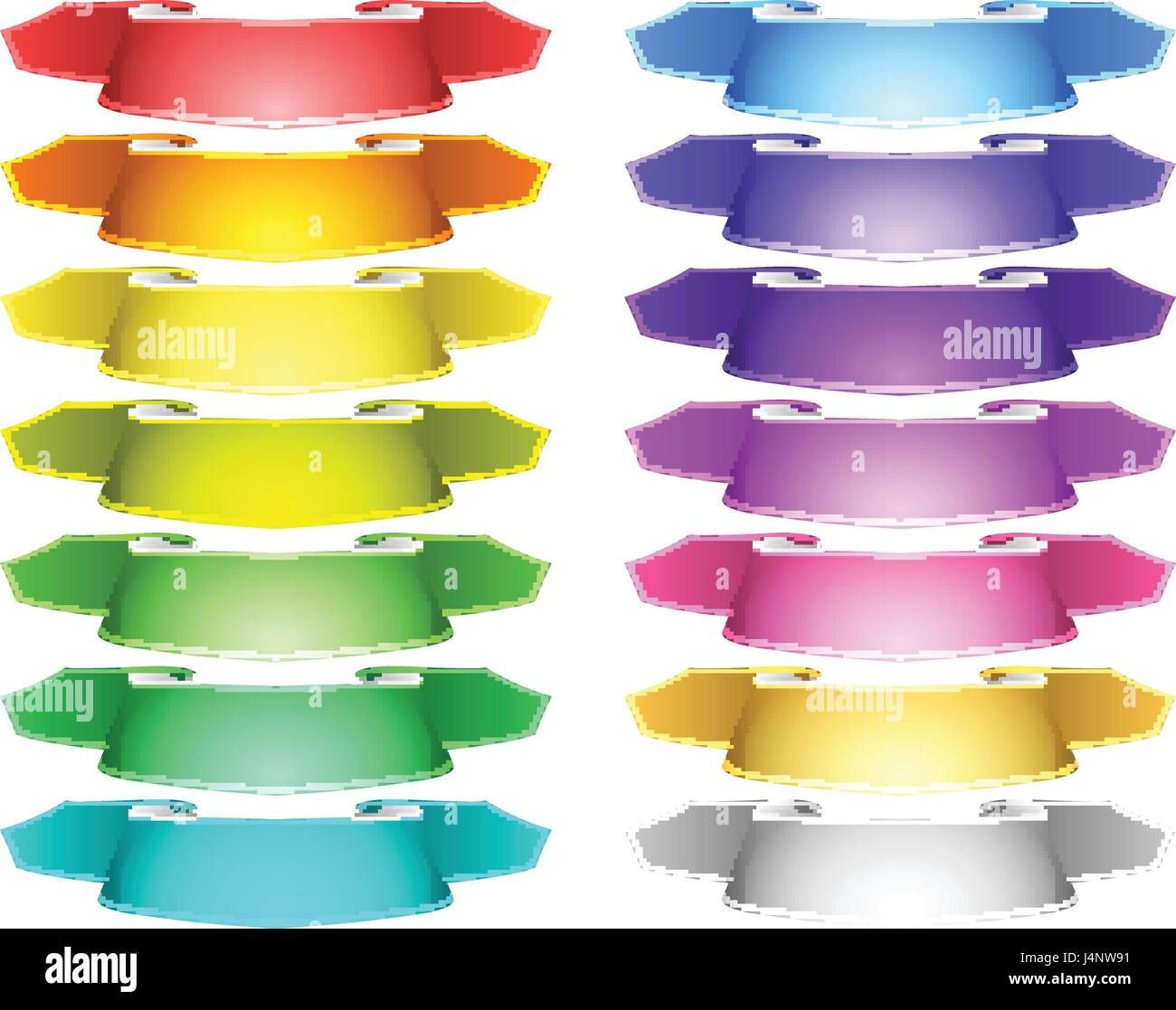 vector ribbons set Stock Vector Image & Art - Alamy
