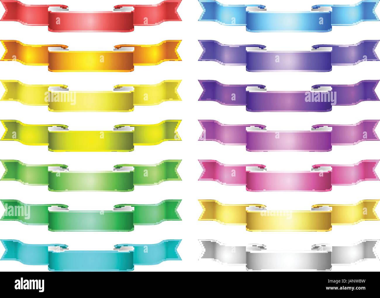 vector ribbons set Stock Vector Image & Art - Alamy