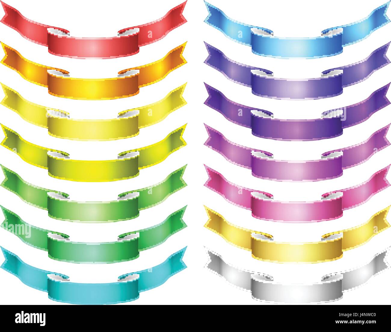 vector ribbons set Stock Vector Image & Art - Alamy