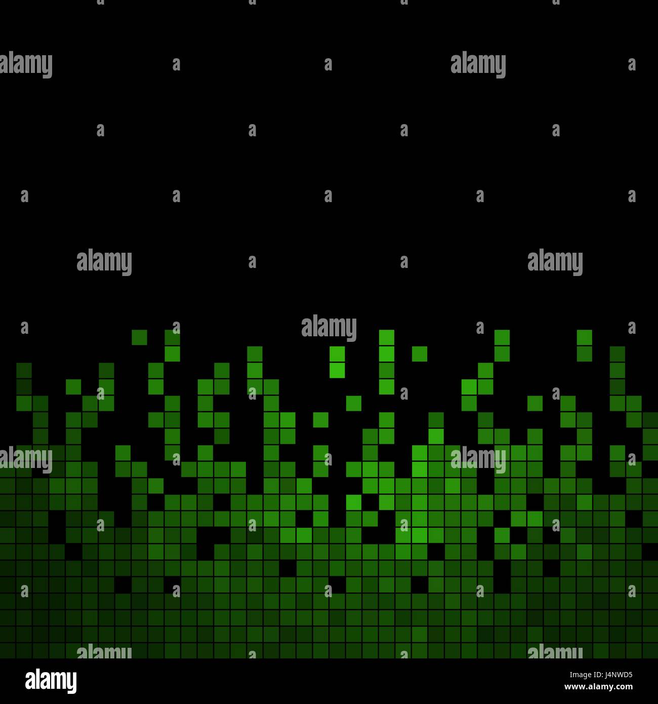 abstract vector square pixel mosaic background - green Stock Vector ...