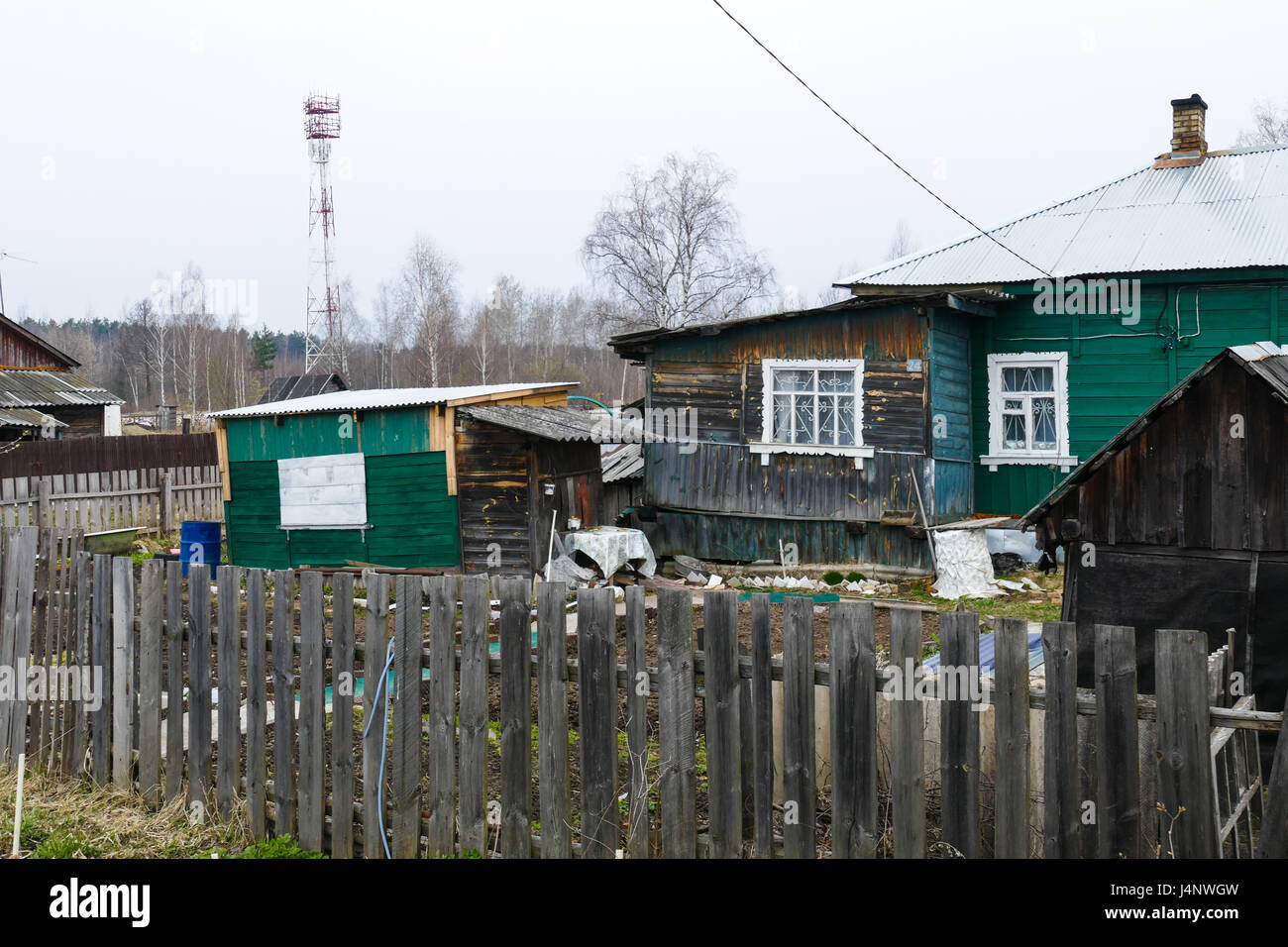Empty village russia hi-res stock photography and images - Alamy