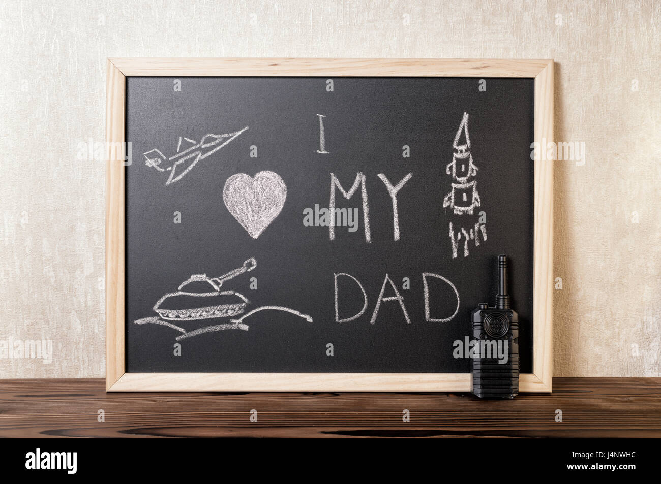 concept of Father's Day with handwritten text I love my Dad, pictured ...