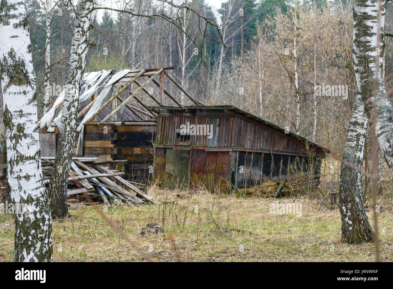 Farm in abandoned village hi-res stock photography and images - Alamy