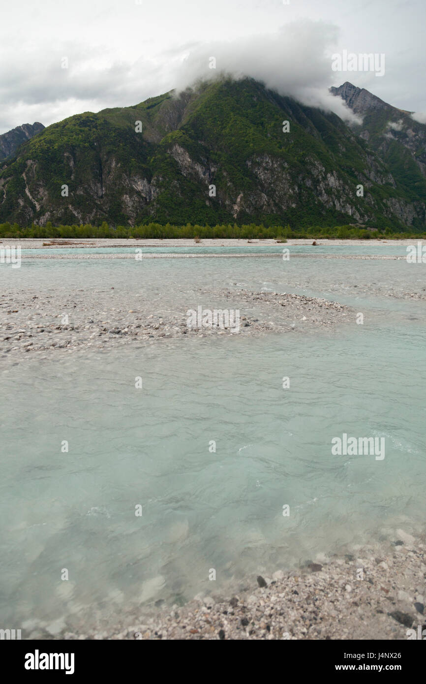 Tagliamento River in Italian Alps Stock Photo - Alamy
