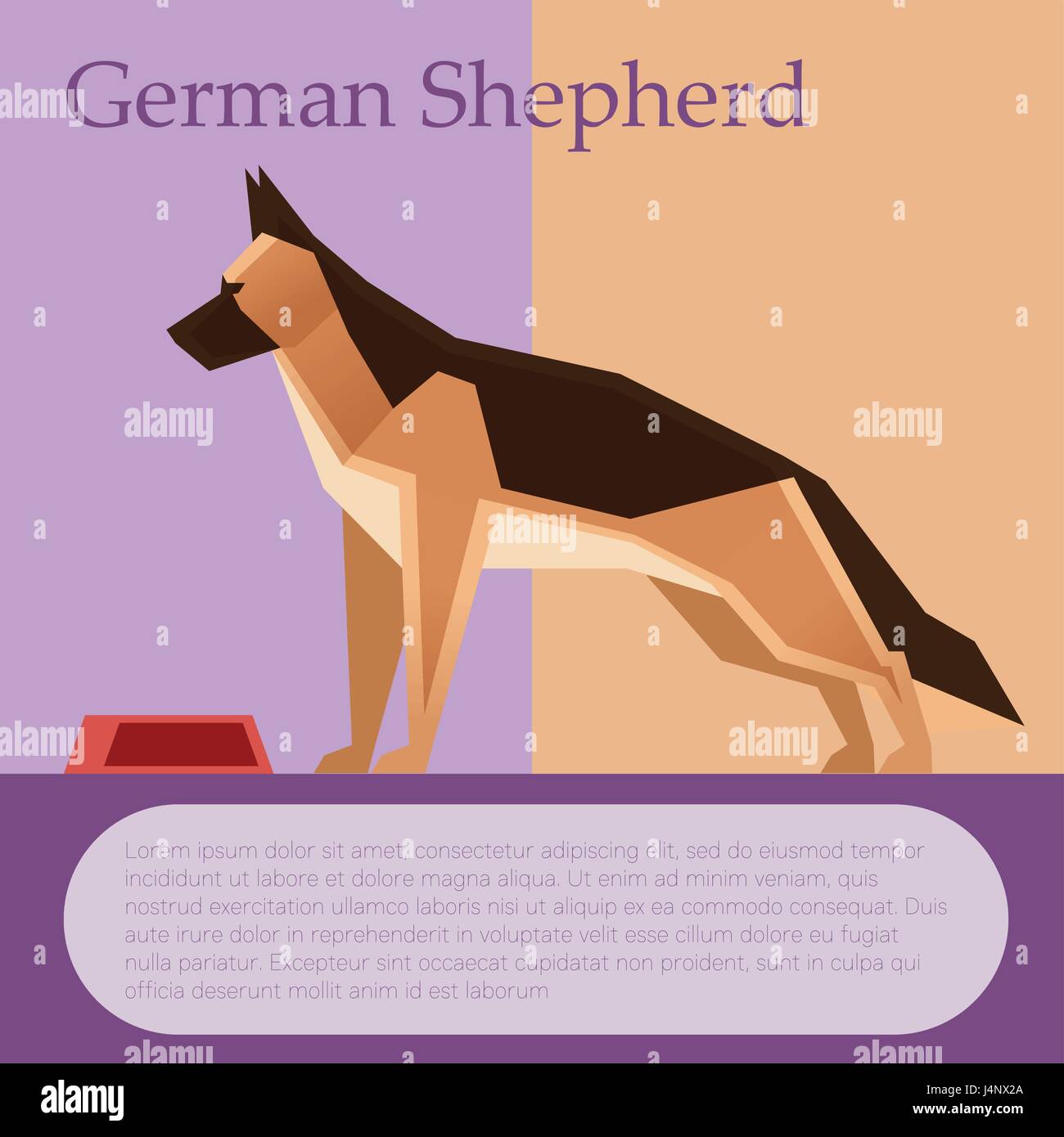 Cartoon illustration german shepherd hi-res stock photography and ...