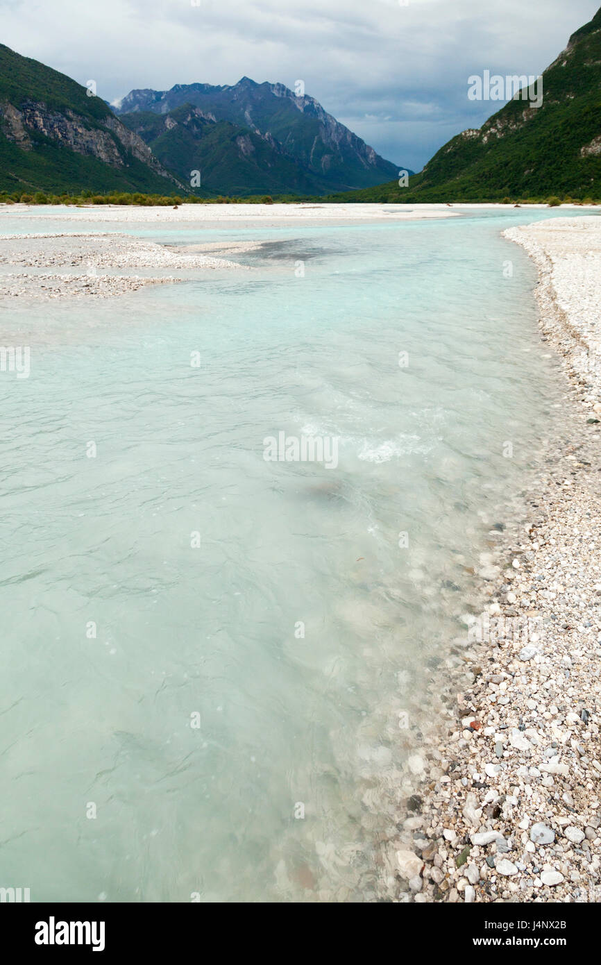Tagliamento River in Italian Alps Stock Photo - Alamy