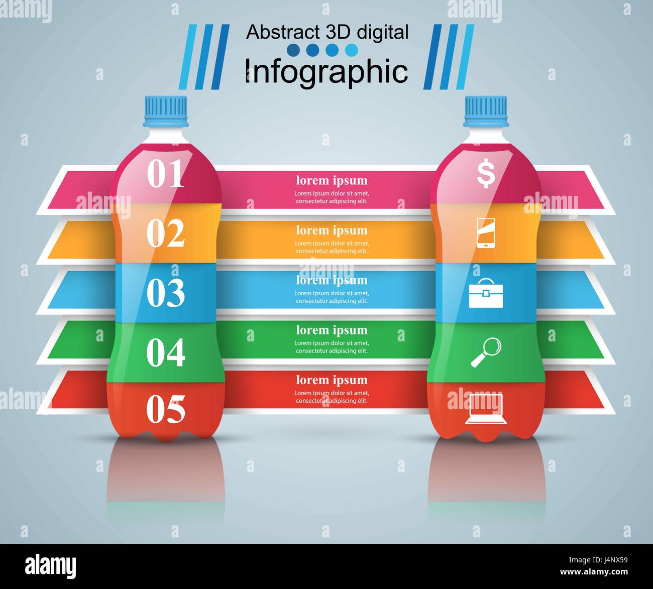 Bottle, water infographics Stock Vector Image & Art - Alamy