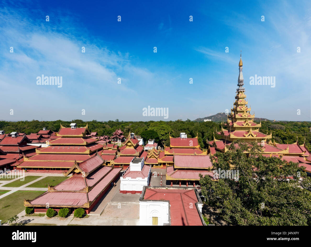 Mandalay Royal Palace, Myanmar Stock Photo - Alamy