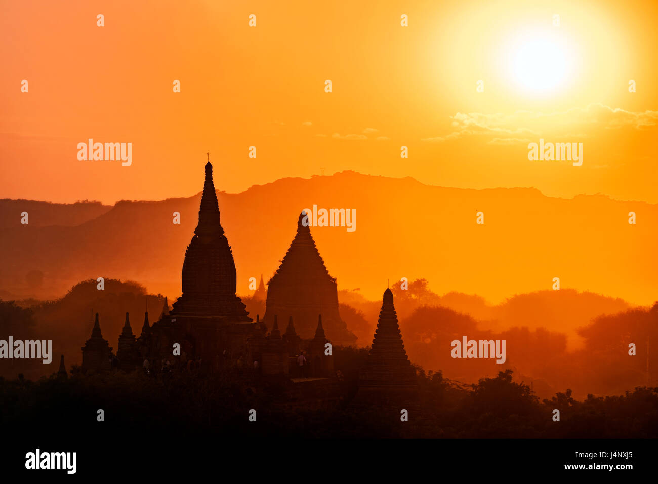 Stock Photo - Myanmar Sunrise in Bagan Stock Photo - Alamy