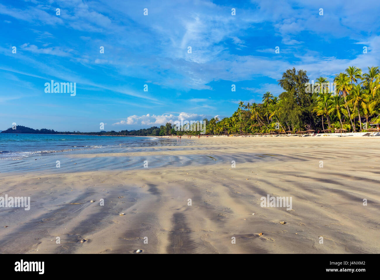 Stock Photo - Palm beach, Ngapali Beach, Thandwe, Rakhine Coast, Bay of ...