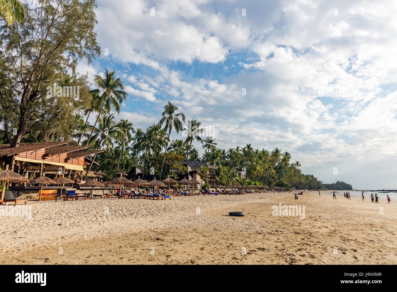 Stock Photo - Palm beach, Ngapali Beach, Thandwe, Rakhine Coast, Bay of ...