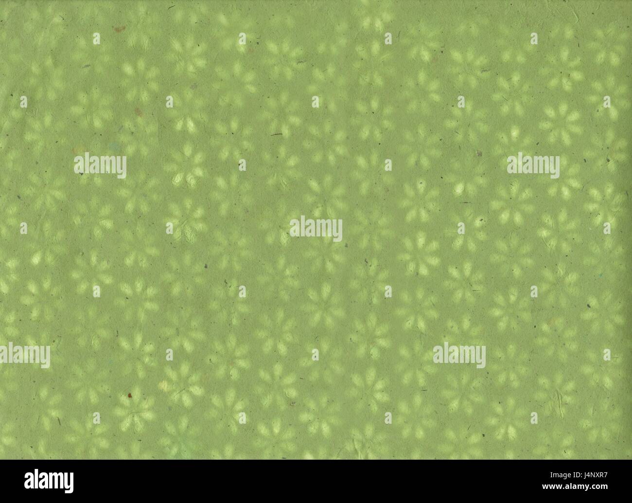 Hand made paper background with plant textures and silhouettes. Old ...