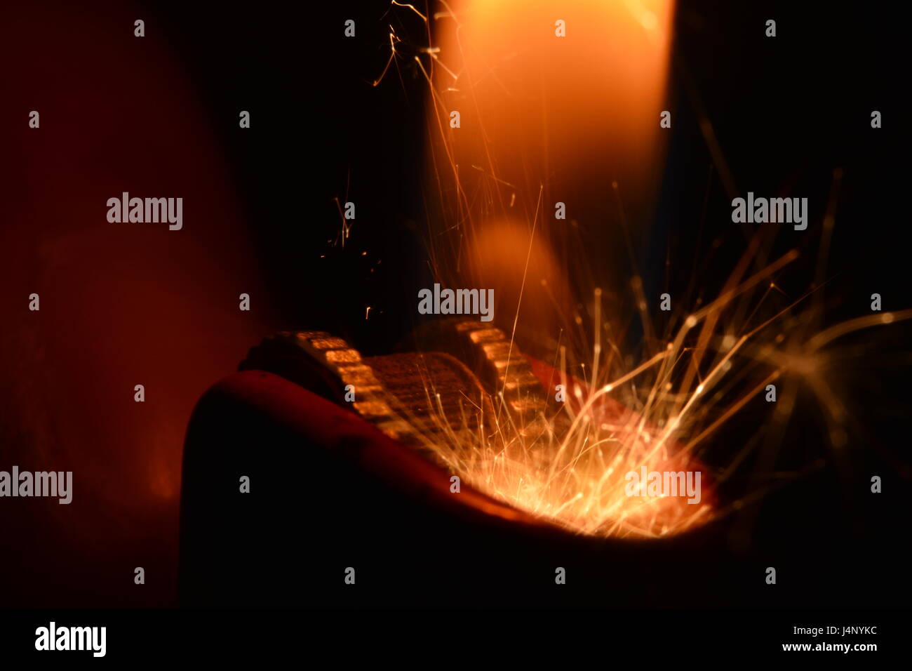 Lighter and Flint igniting Stock Photo - Alamy