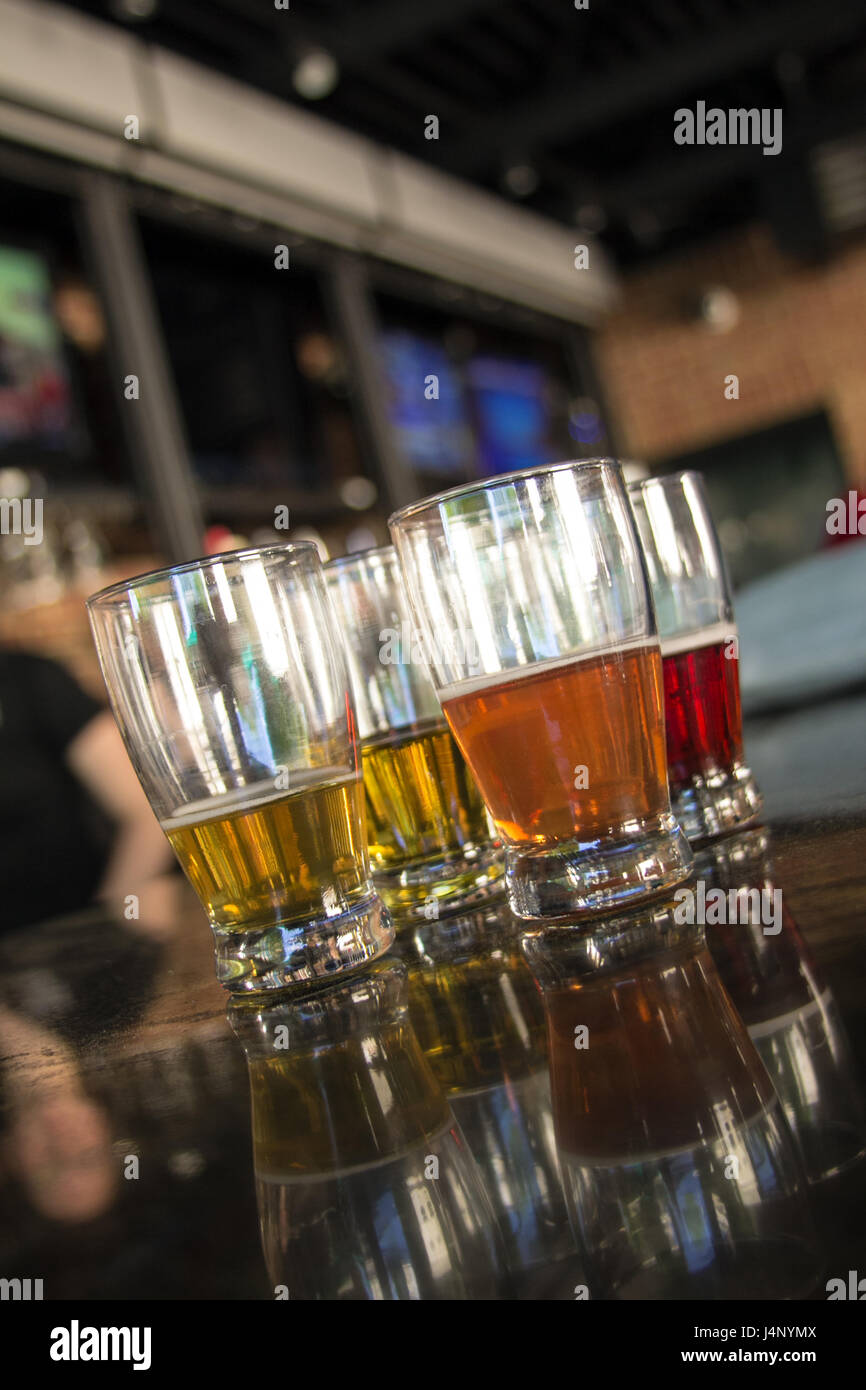 flight of beer Stock Photo - Alamy