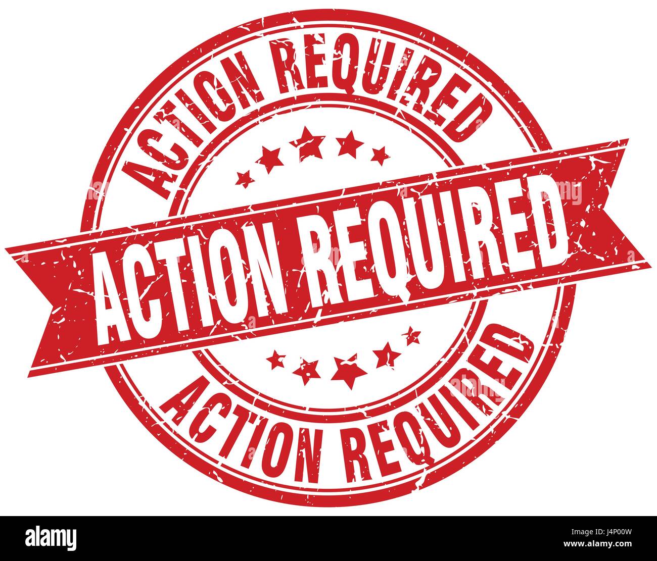 action required round grunge ribbon stamp Stock Vector Image & Art - Alamy