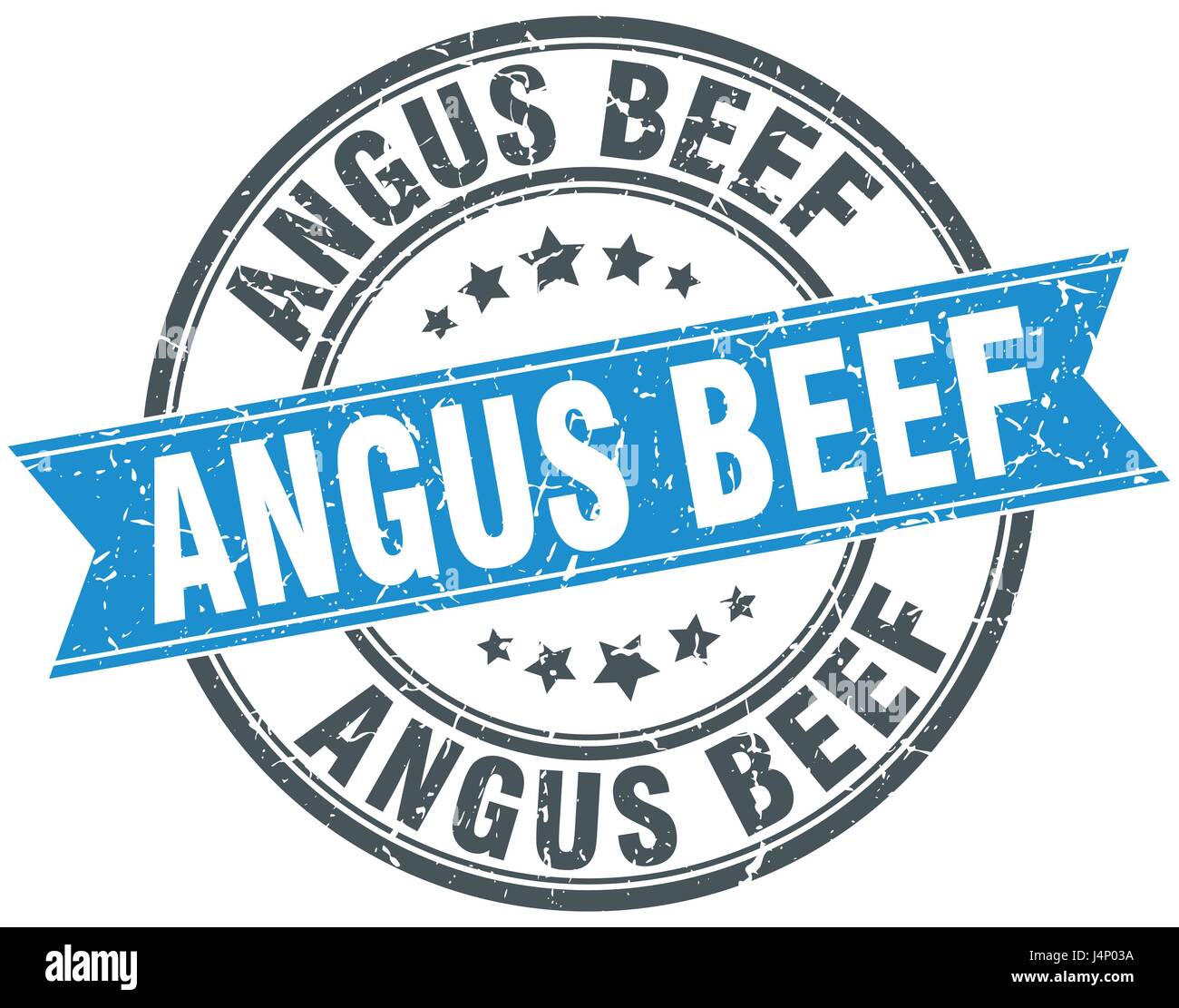 angus beef round grunge ribbon stamp Stock Vector Image & Art - Alamy