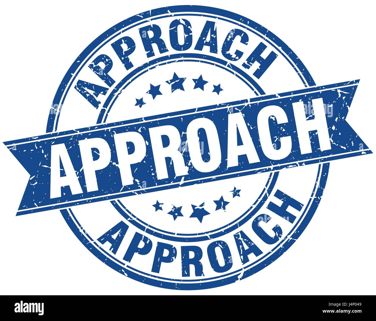 approach round grunge ribbon stamp Stock Vector Image & Art - Alamy