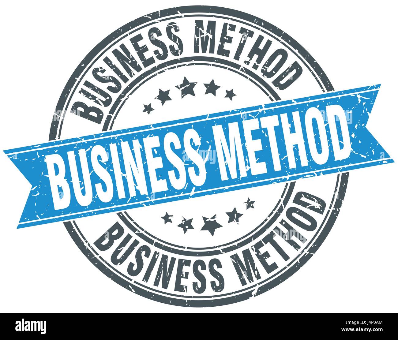 business method round grunge ribbon stamp Stock Vector Image & Art - Alamy