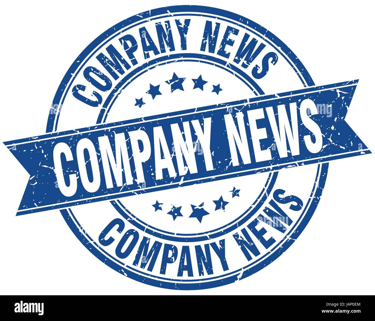 company news round grunge ribbon stamp Stock Vector Image & Art - Alamy