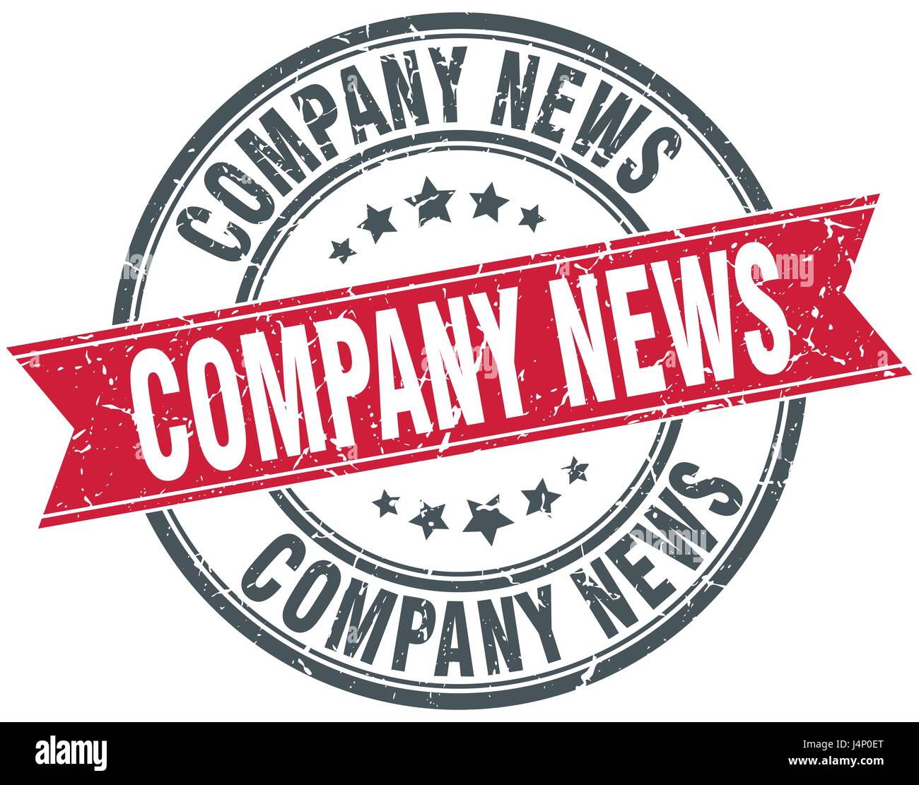 company news round grunge ribbon stamp Stock Vector Image & Art - Alamy