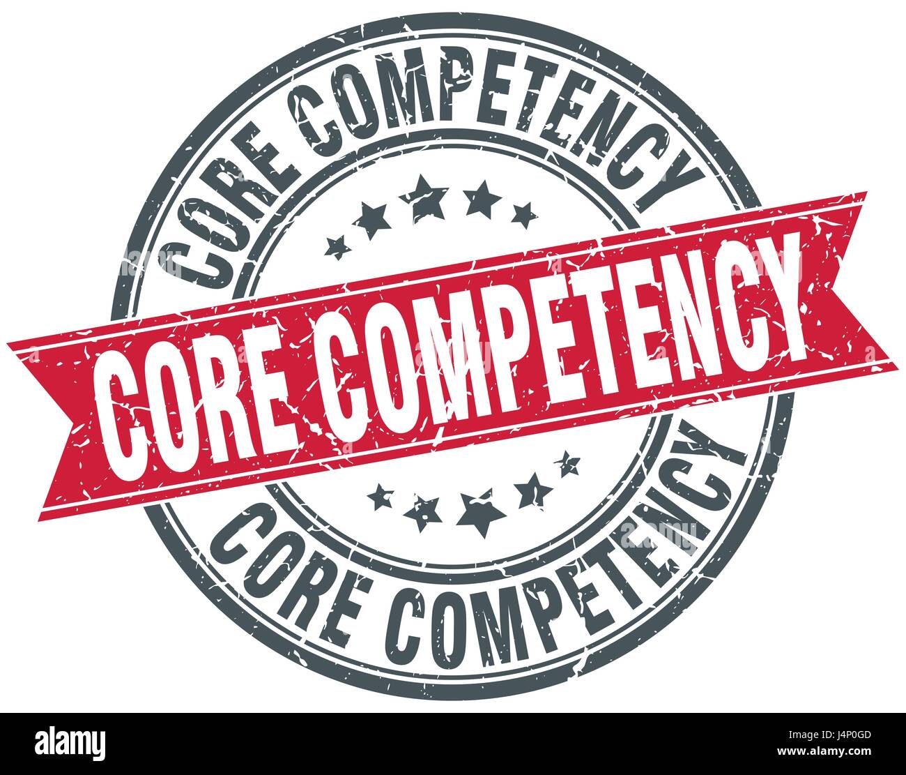 core competency round grunge ribbon stamp Stock Vector Image & Art - Alamy