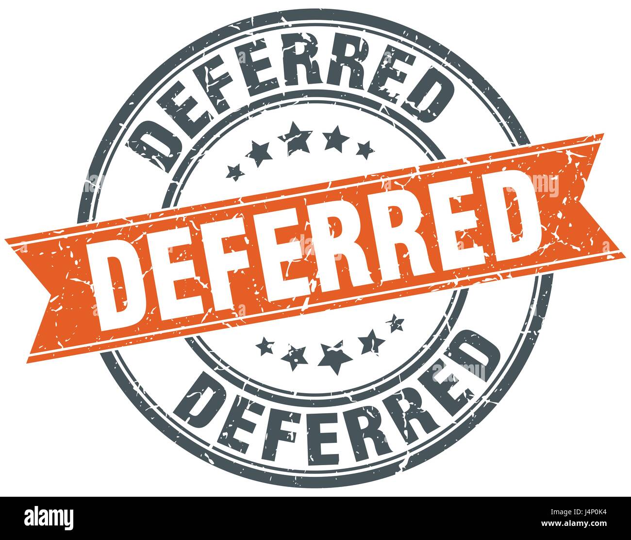 deferred round grunge ribbon stamp Stock Vector Image & Art - Alamy