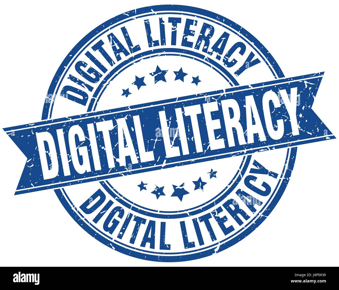 Digital literacy rubber stamp Stock Vector Images - Alamy