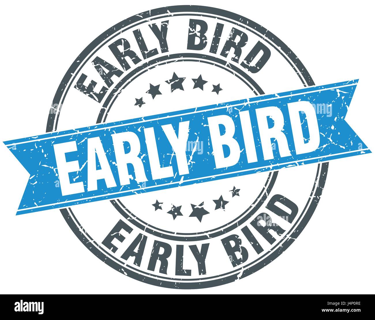 Early bird blue grunge hi-res stock photography and images - Alamy