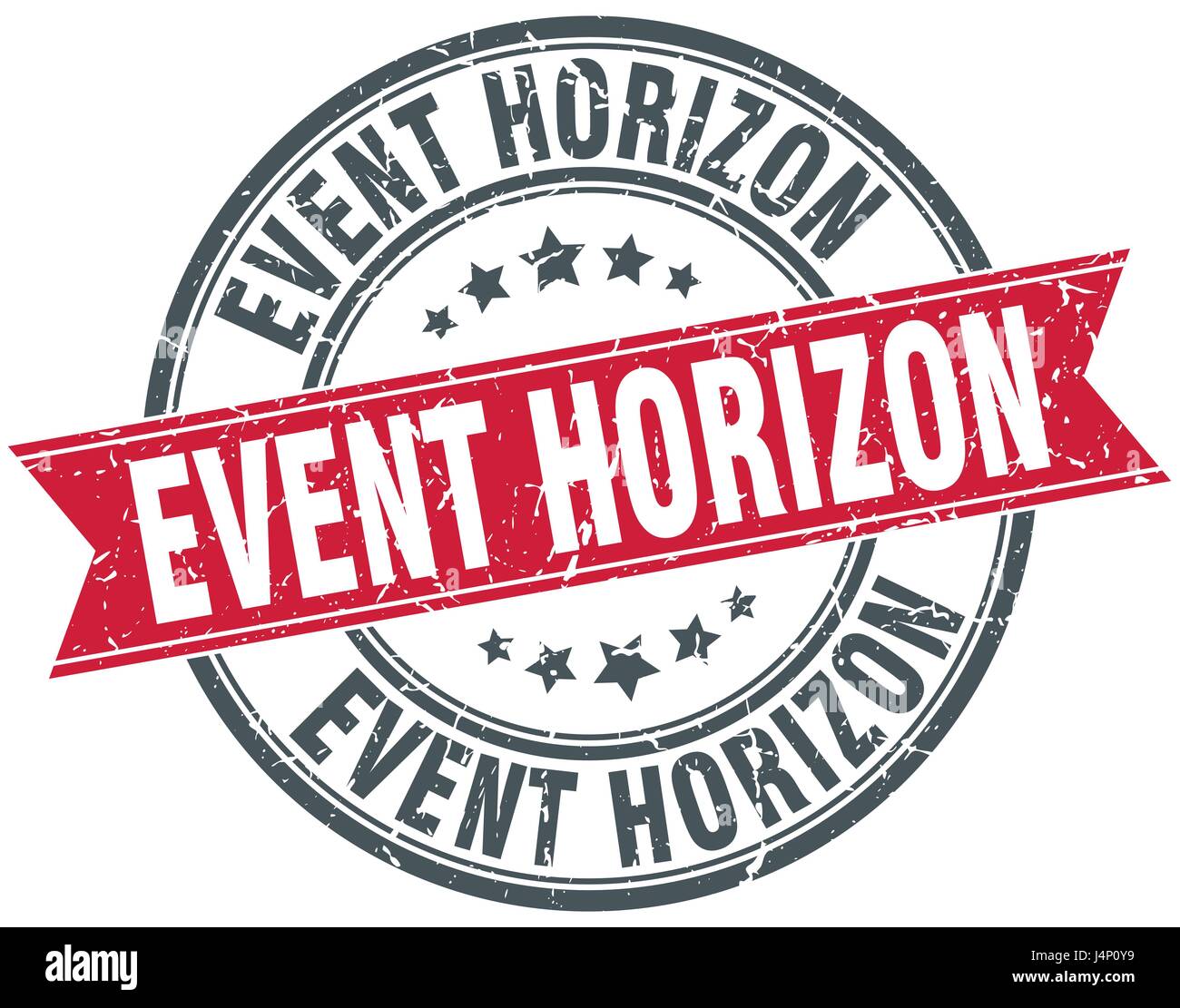 event horizon round grunge ribbon stamp Stock Vector Image & Art - Alamy
