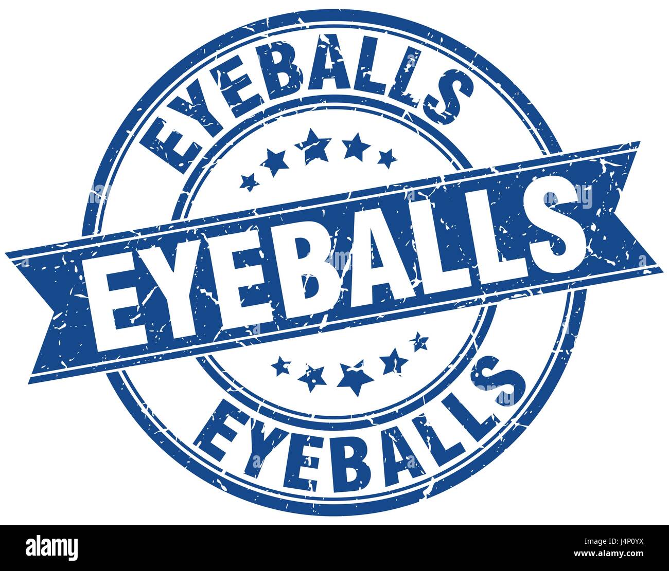 eyeballs round grunge ribbon stamp Stock Vector Image & Art - Alamy