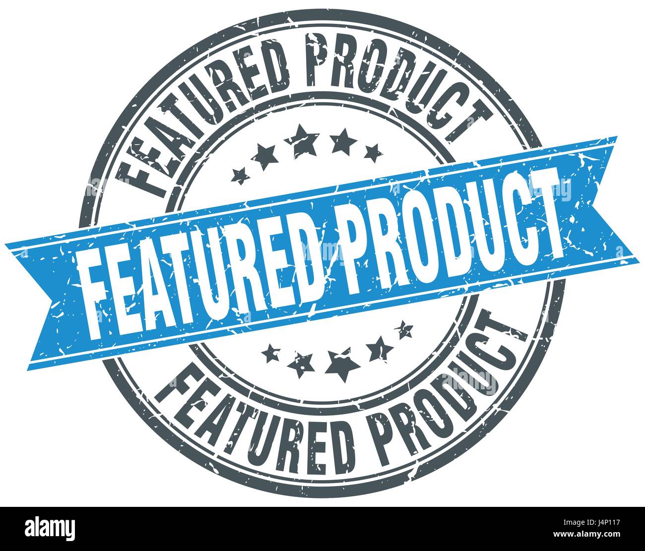 featured product round grunge ribbon stamp Stock Vector Image & Art - Alamy