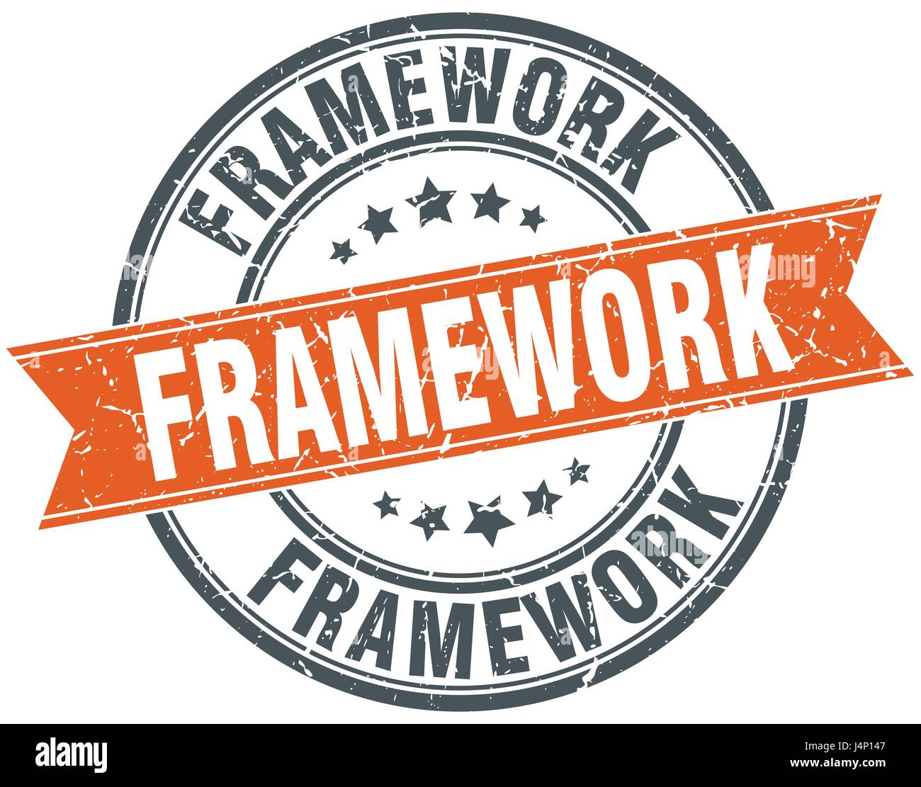 framework round grunge ribbon stamp Stock Vector Image & Art - Alamy