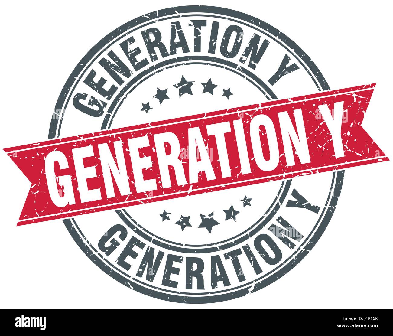 Generation round grunge ribbon hi-res stock photography and images - Alamy