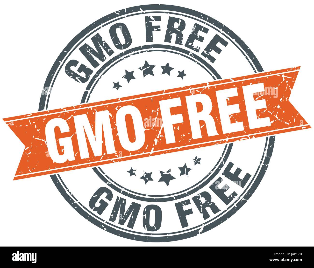 gmo free round grunge ribbon stamp Stock Vector Image & Art - Alamy