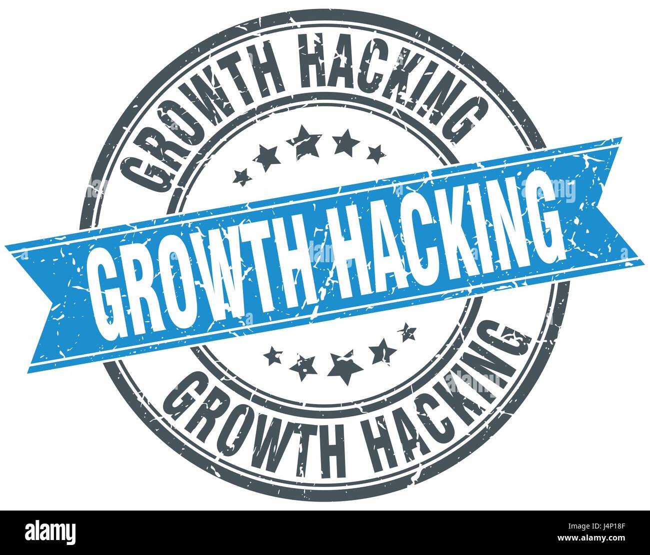 growth hacking round grunge ribbon stamp Stock Vector Image & Art - Alamy