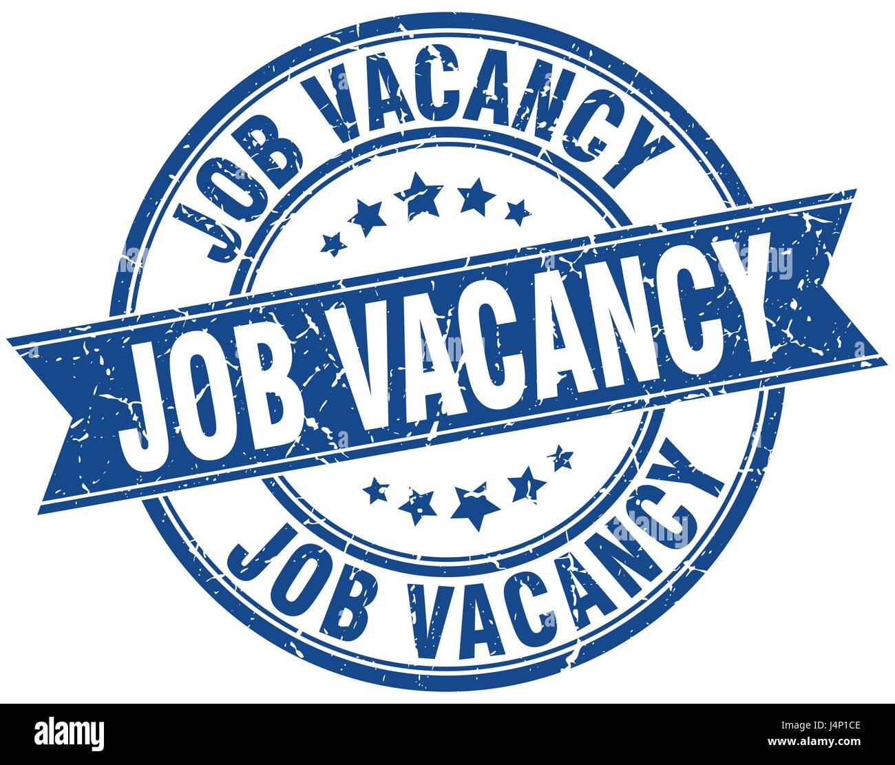 job vacancy round grunge ribbon stamp Stock Vector Image & Art - Alamy