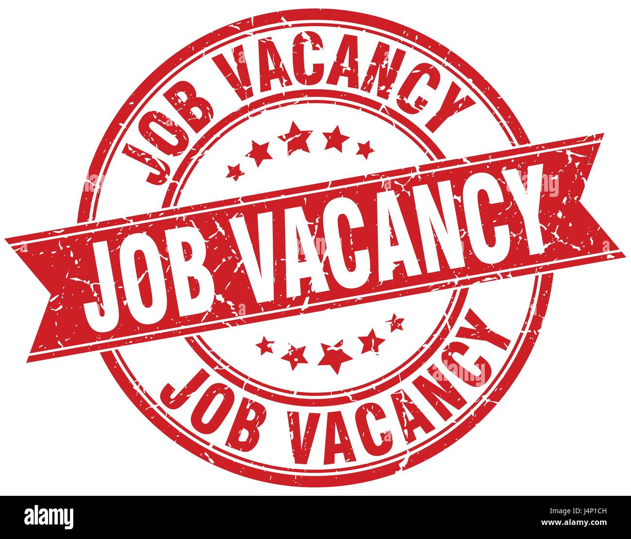 job vacancy round grunge ribbon stamp Stock Vector Image & Art - Alamy