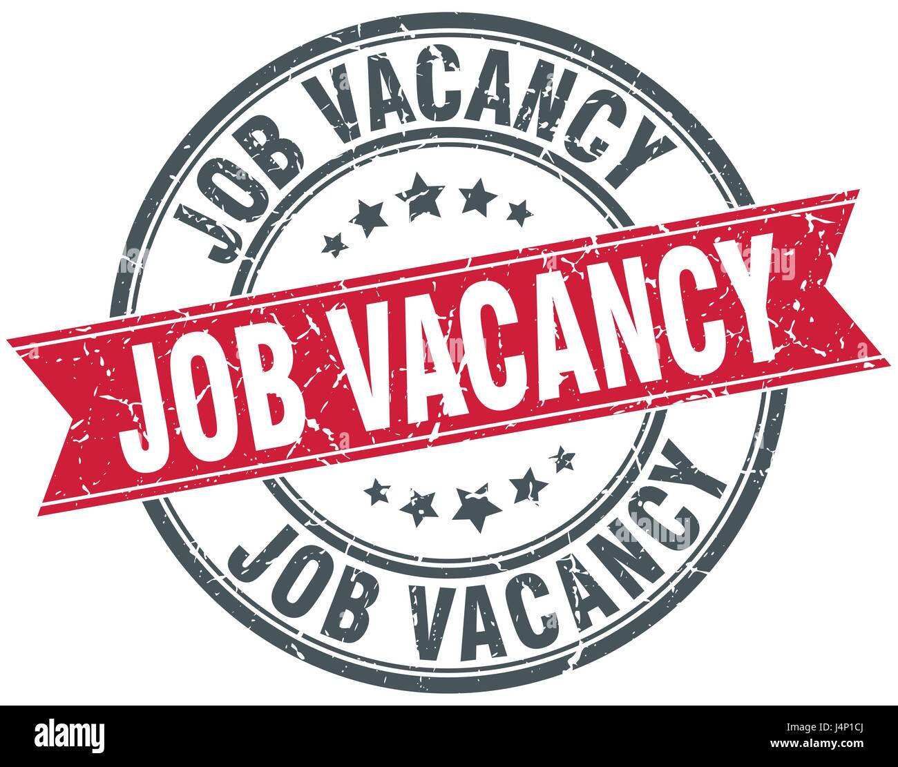 job vacancy round grunge ribbon stamp Stock Vector Image & Art - Alamy
