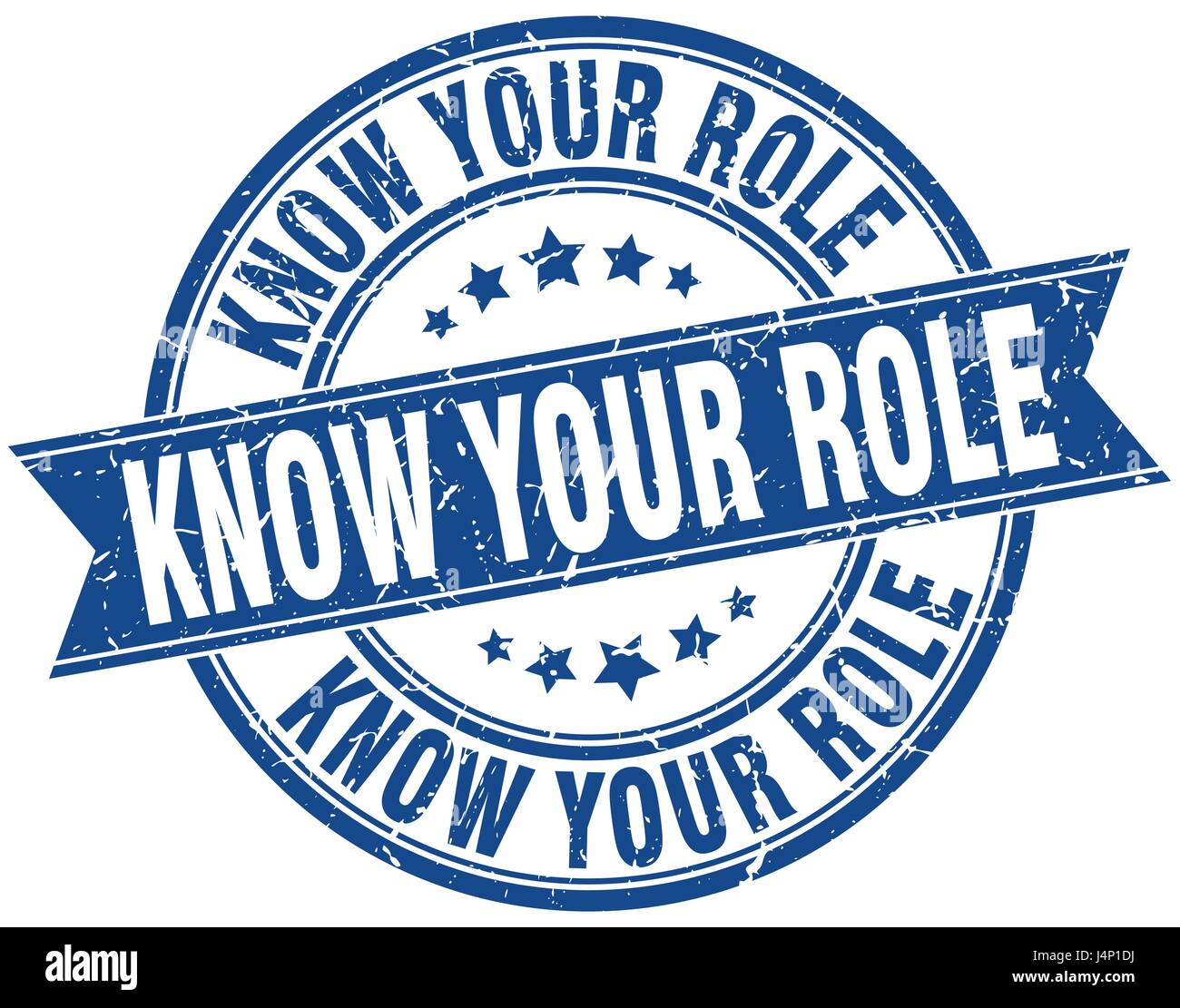 know your role round grunge ribbon stamp Stock Vector Image & Art - Alamy
