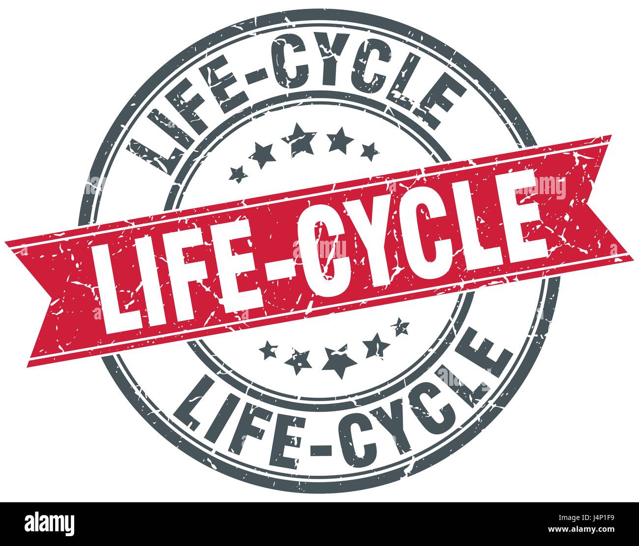 life-cycle round grunge ribbon stamp Stock Vector Image & Art - Alamy