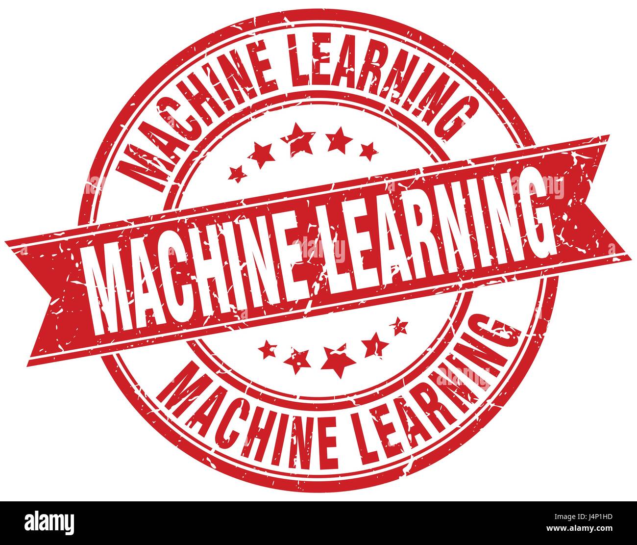 machine learning round grunge ribbon stamp Stock Vector Image & Art - Alamy