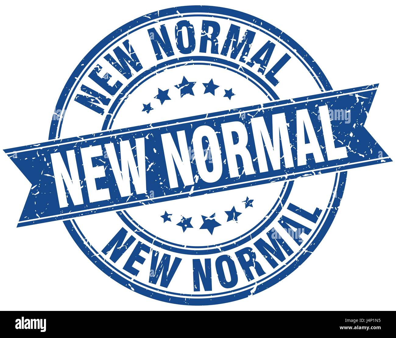 new normal round grunge ribbon stamp Stock Vector Image & Art - Alamy