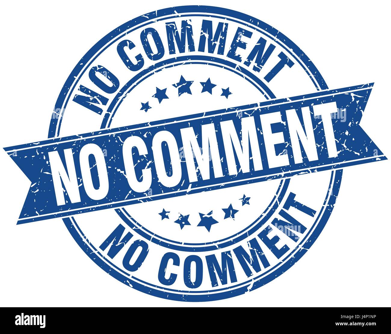 no comment round grunge ribbon stamp Stock Vector Image & Art - Alamy