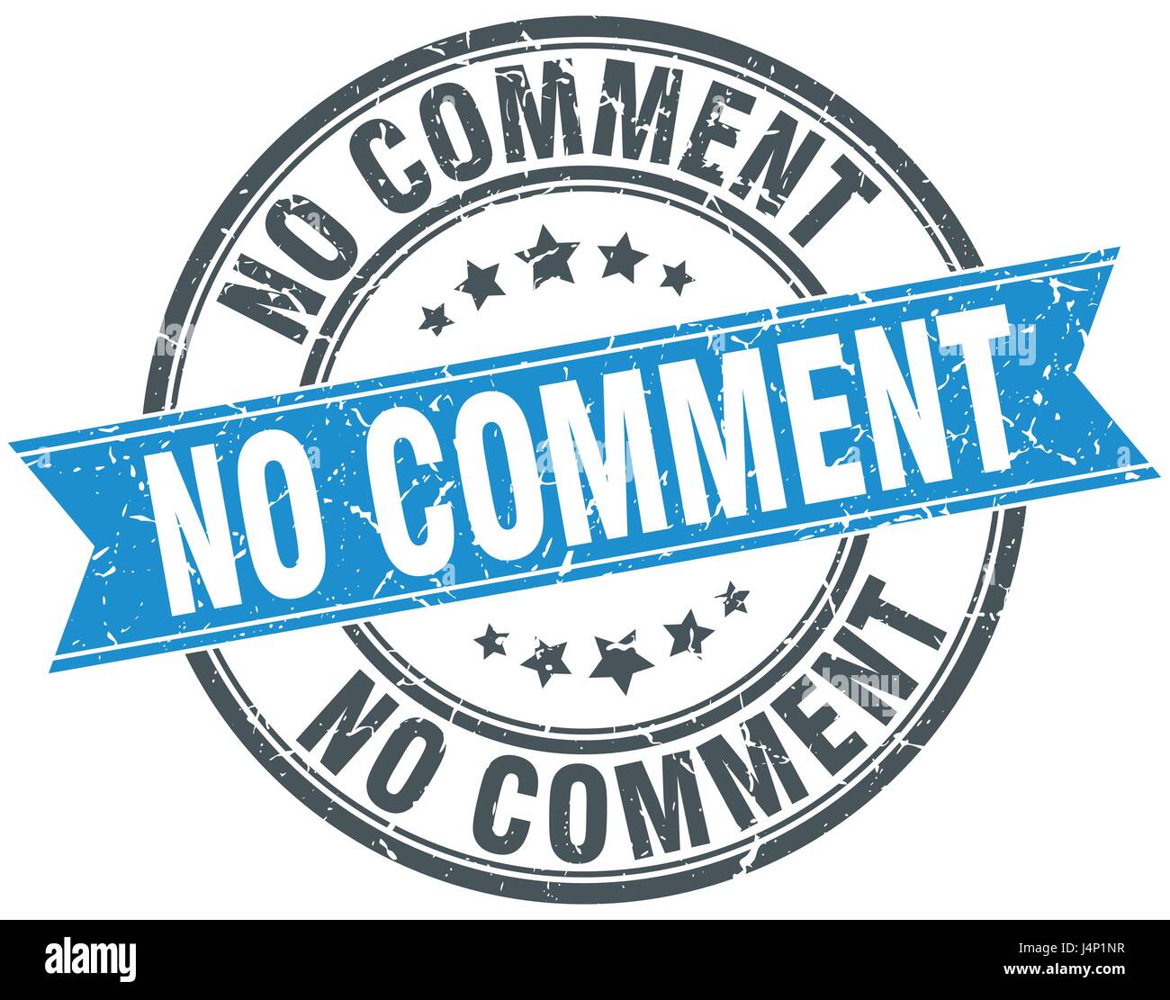 no comment round grunge ribbon stamp Stock Vector Image & Art - Alamy