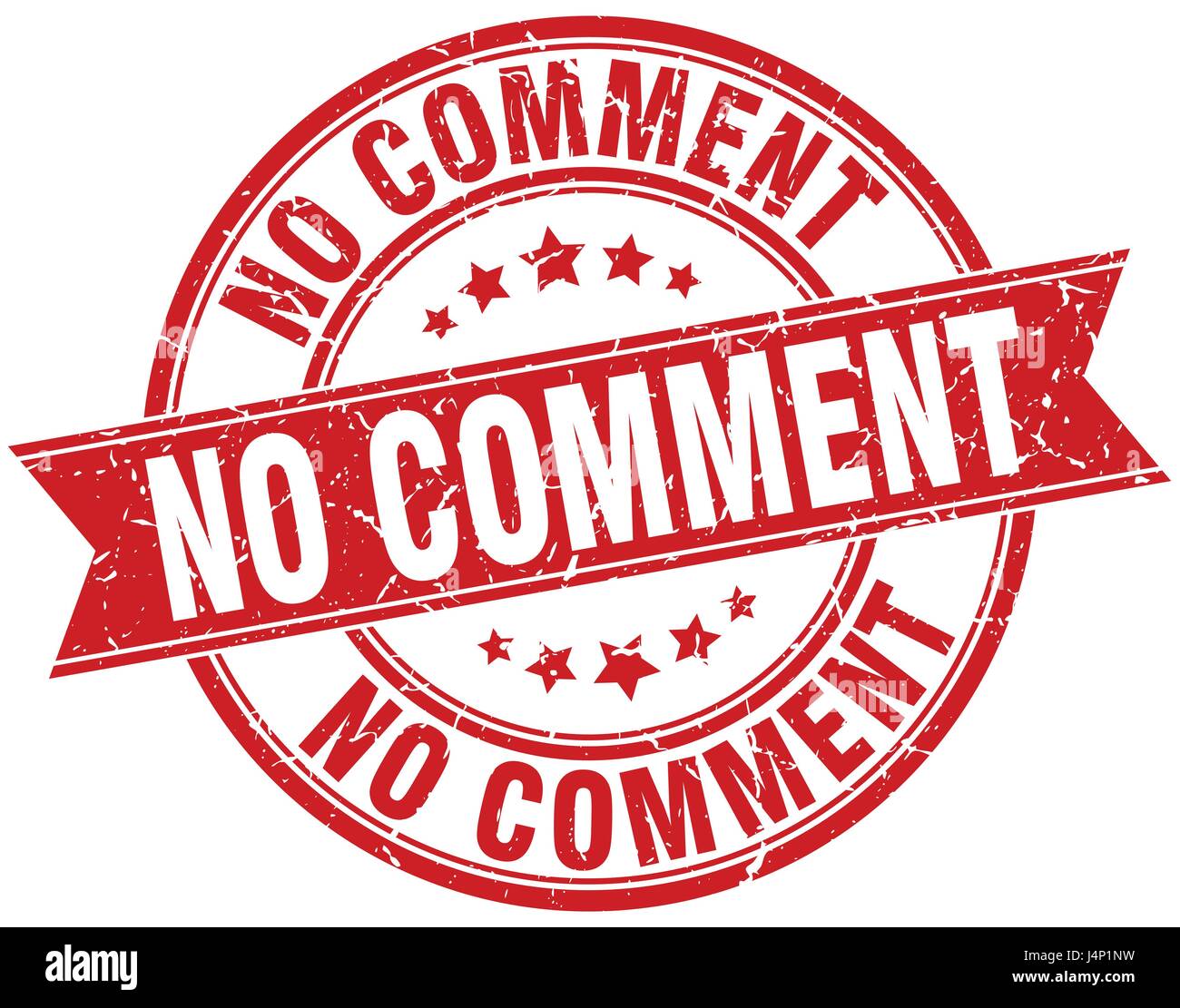 no comment round grunge ribbon stamp Stock Vector Image & Art - Alamy