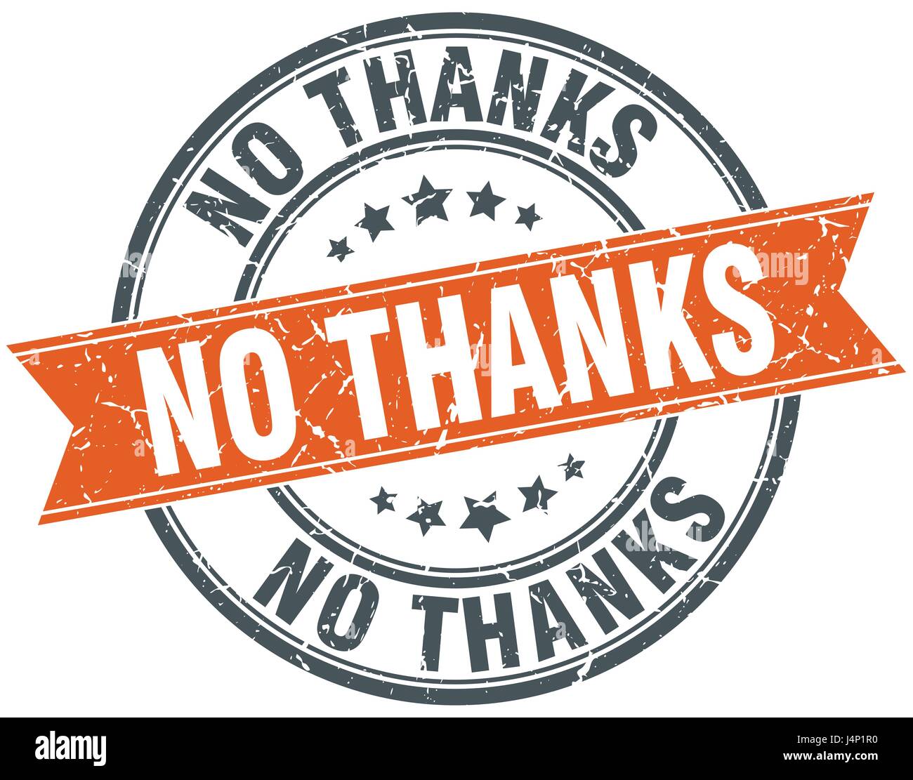 no thanks round grunge ribbon stamp Stock Vector Image & Art - Alamy