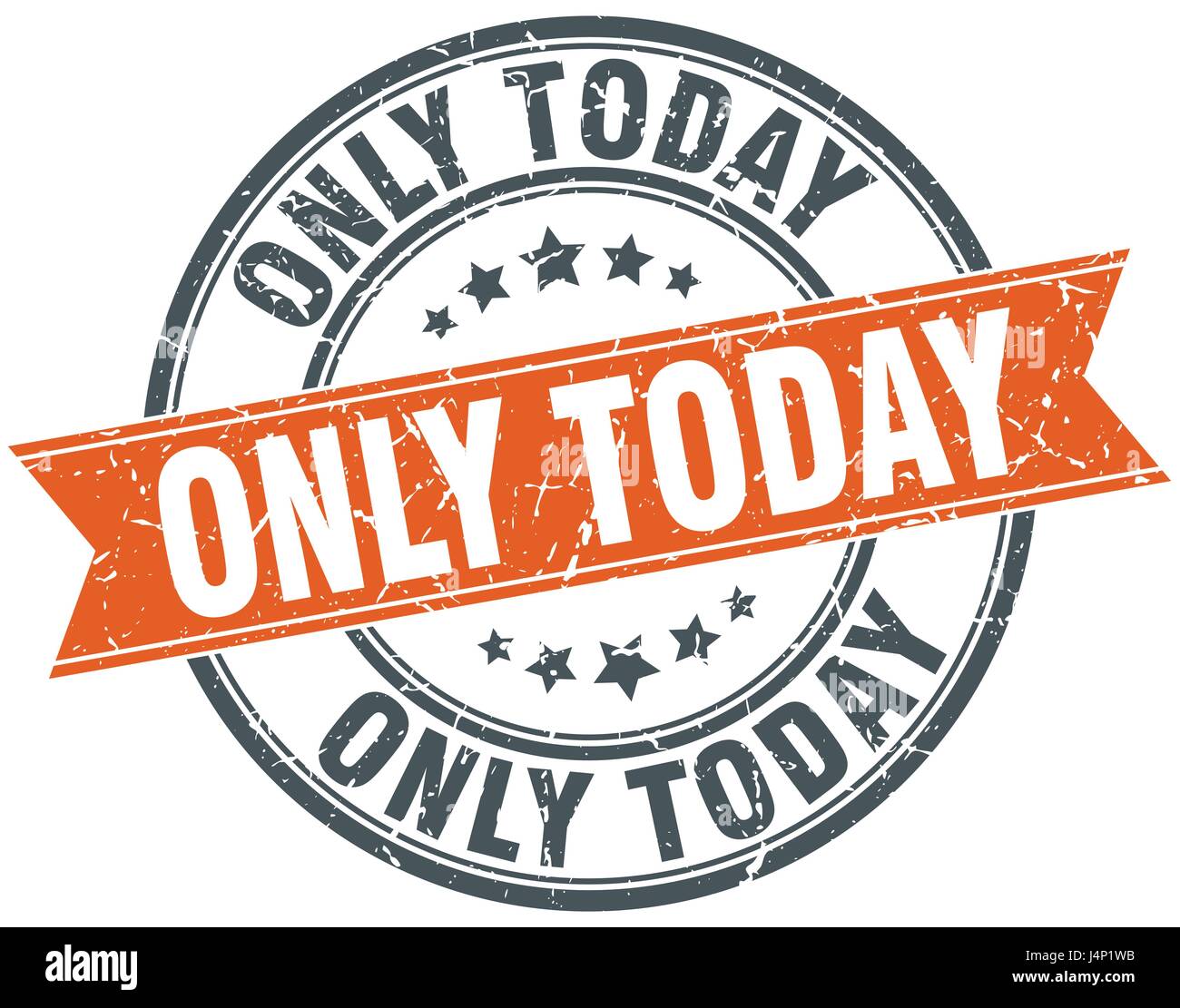 only today round grunge ribbon stamp Stock Vector Image & Art - Alamy