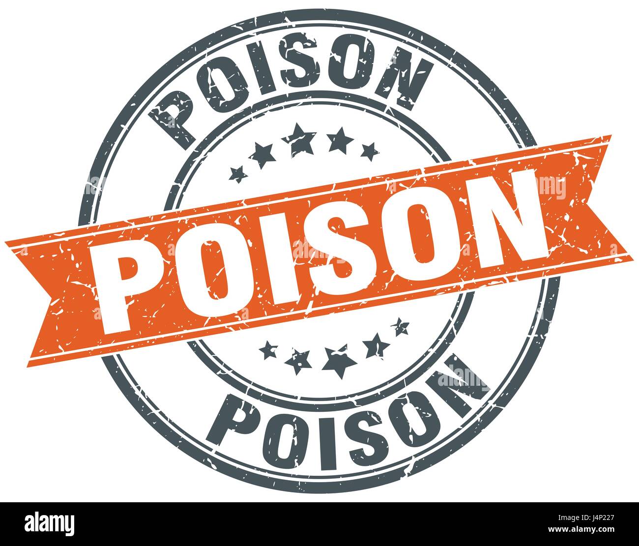 Poison stamp round grunge hi-res stock photography and images - Alamy
