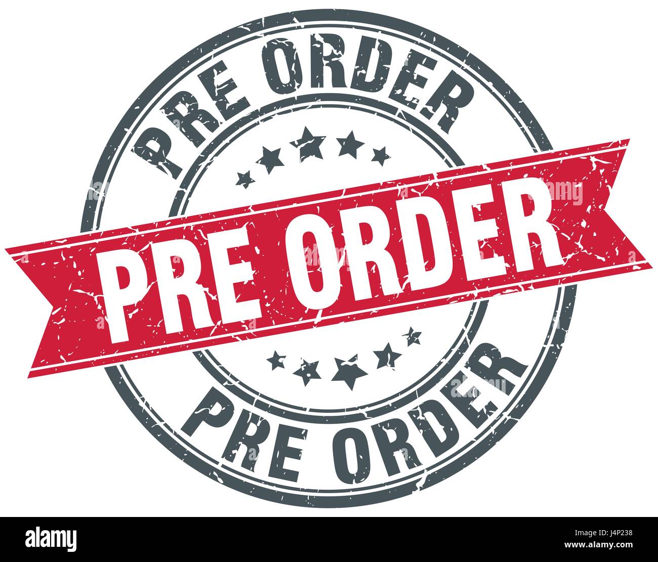 Pre order round stamp hi-res stock photography and images - Alamy