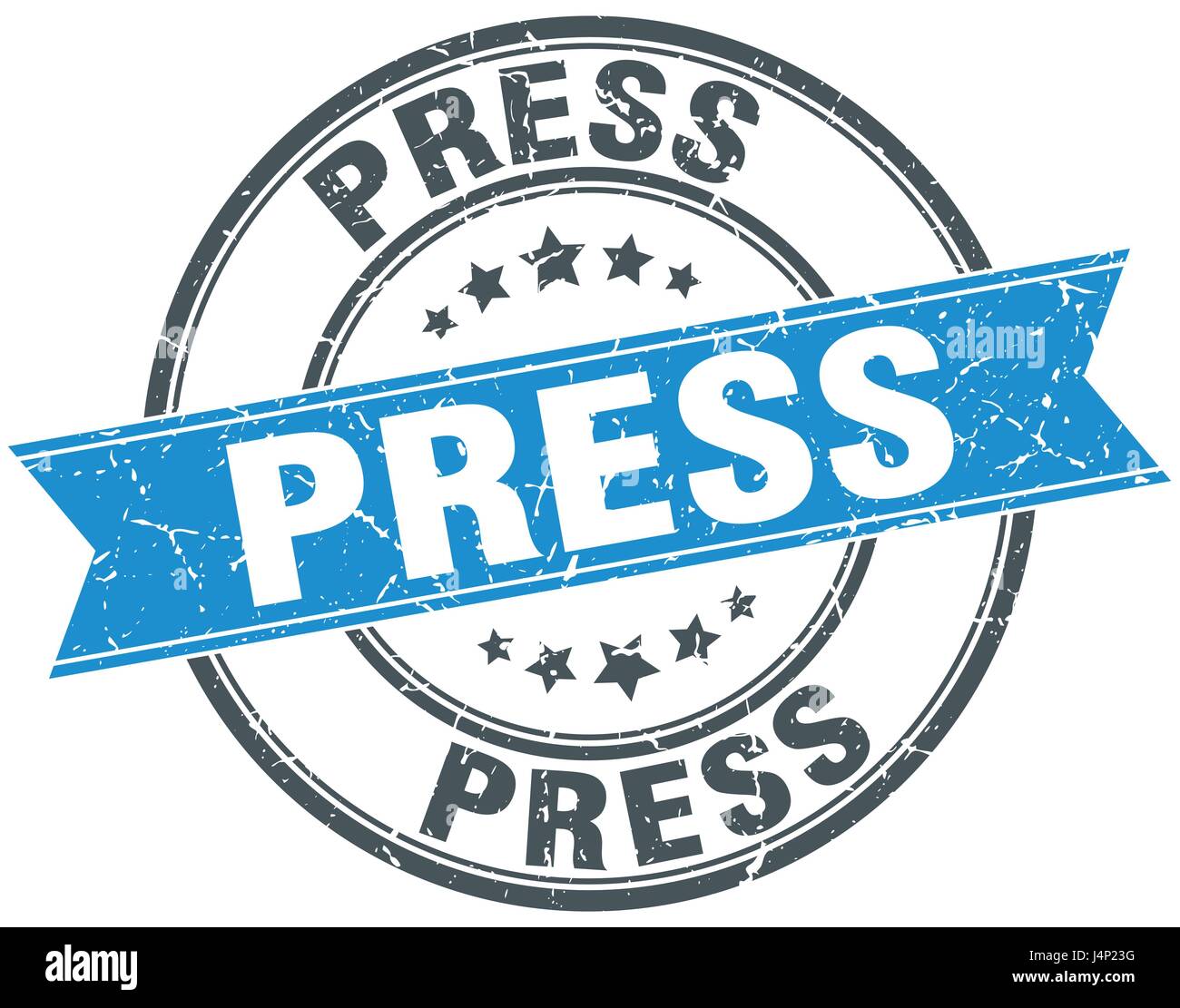 press round grunge ribbon stamp Stock Vector Image & Art - Alamy